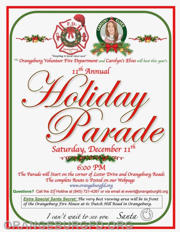 ANNUAL HOLIDAY PARADE - Orangeburg Fire Department